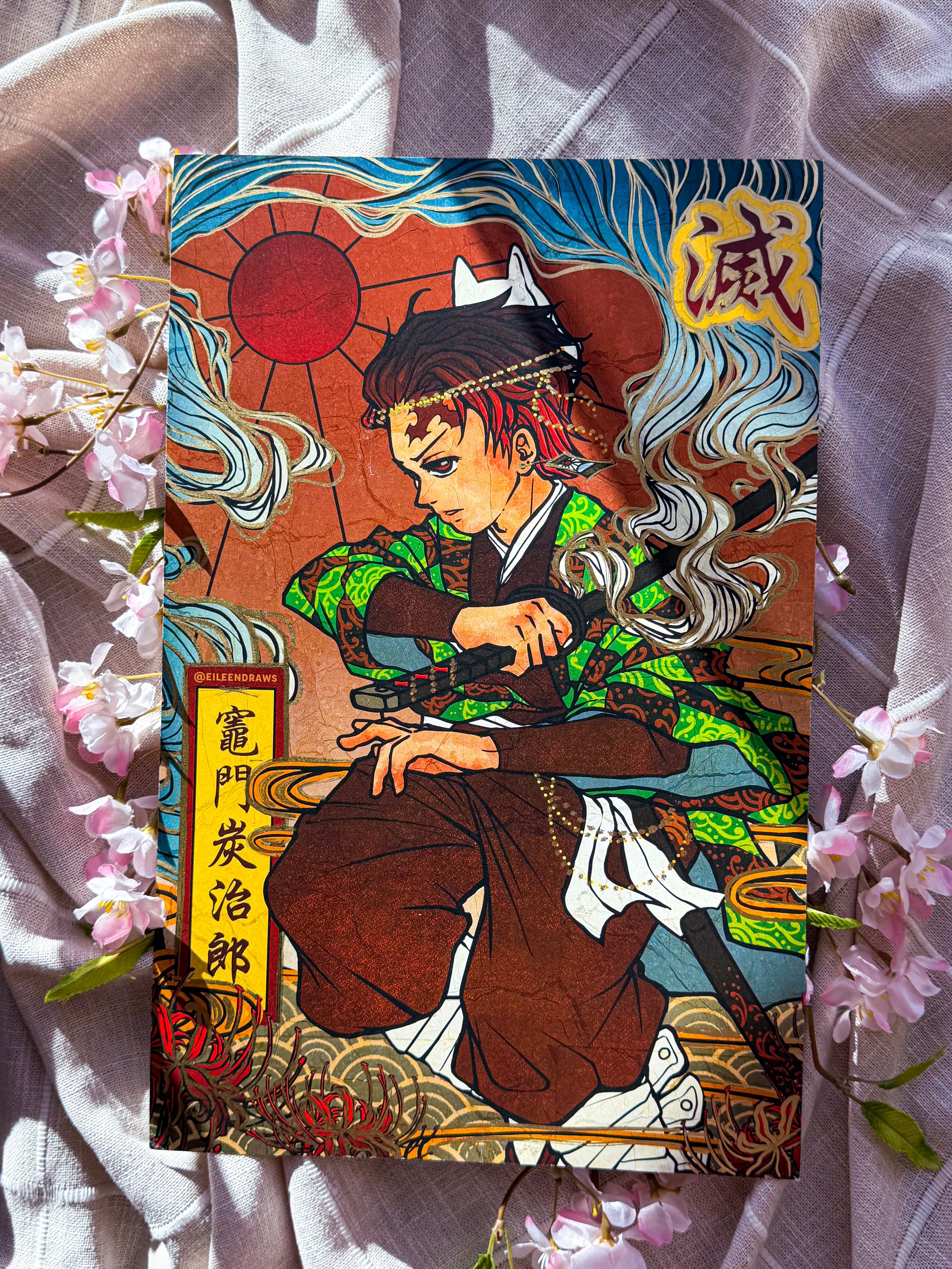 🌊 Tanjiro 滅 Demon Slayer Print 🌊 – eileendraws.com